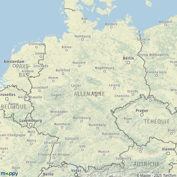 Map of Germany : map of Germany and practical information - Mappy