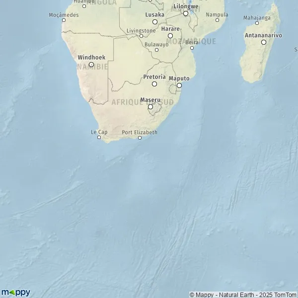 Map of South Africa : map of South Africa and practical information - Mappy