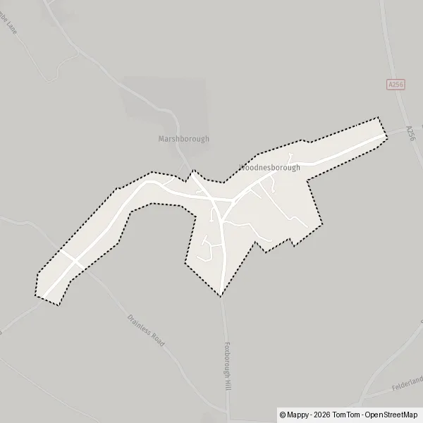 Map Woodnesborough: map of Woodnesborough (CT13 0) and practical ...