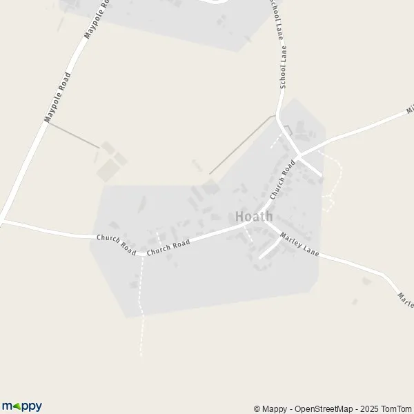 Map Hoath: map of Hoath (CT3 4) and practical information