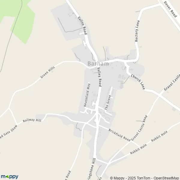 Map Barham: map of Barham (CT4 6) and practical information