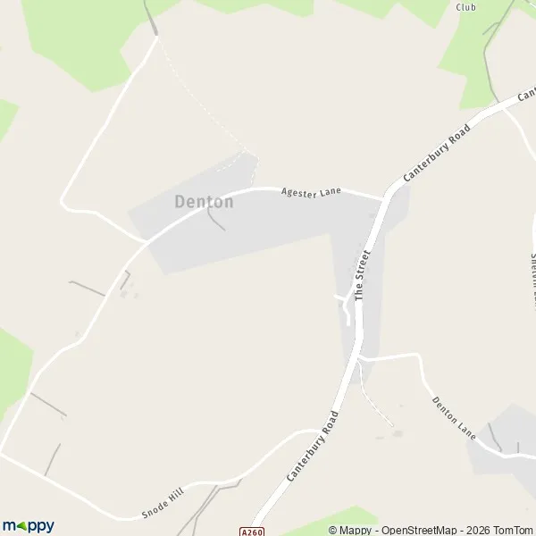 Map Denton: map of Denton (CT4 6) and practical information