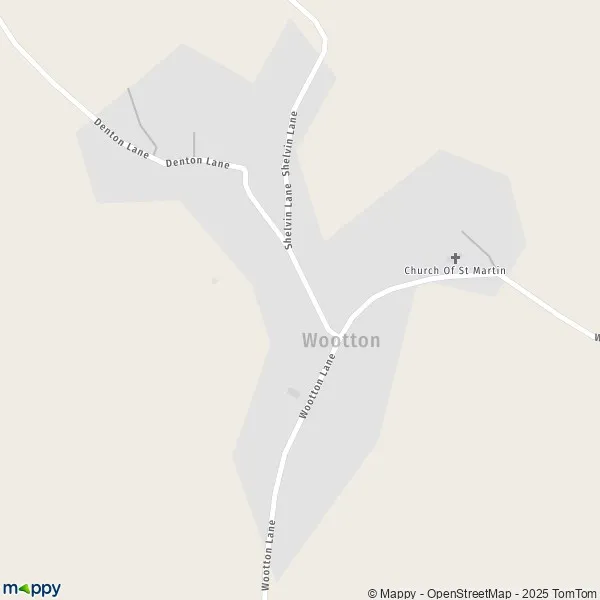 Map Wootton: map of Wootton (CT4 6) and practical information