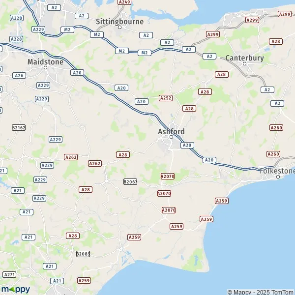 Map Ashford: map of Ashford (CT4 8DX) and practical information