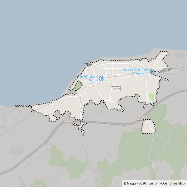 Map Chestfield: map of Chestfield (CT5 3) and practical information