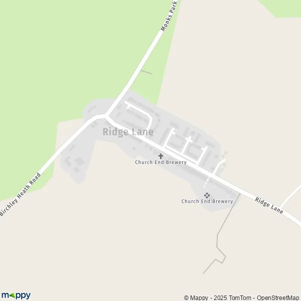 Map Ridge Lane: map of Ridge Lane (CV10 0) and practical information