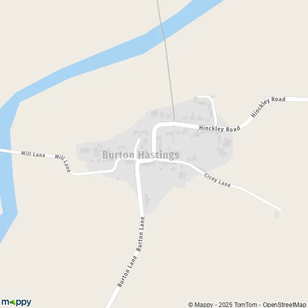 Map Burton Hastings: map of Burton Hastings (CV11 6) and practical ...