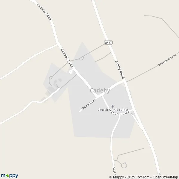 Map Cadeby: map of Cadeby (CV13 0) and practical information