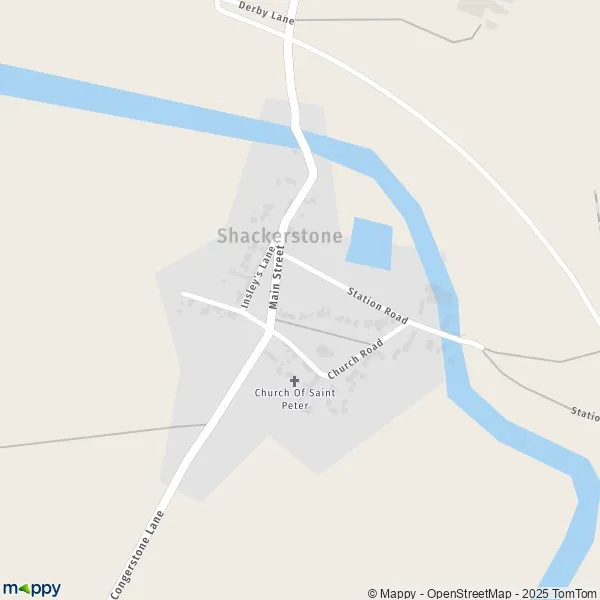 Map Shackerstone: map of Shackerstone (CV13 6) and practical information