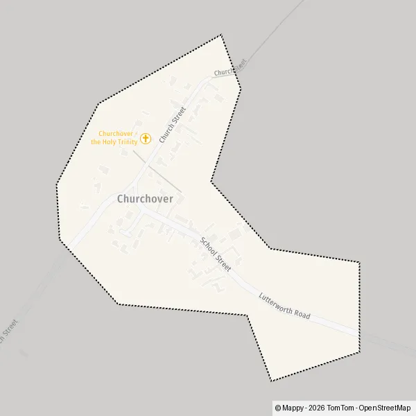 Map Churchover: map of Churchover (CV23 0) and practical information