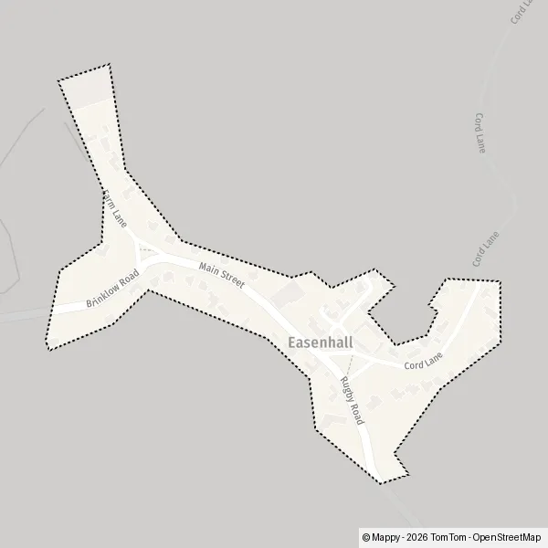 Map Easenhall: map of Easenhall (CV23 0) and practical information