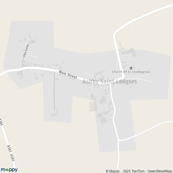 Map Ashby Saint Ledgers: map of Ashby Saint Ledgers (CV23 8) and ...