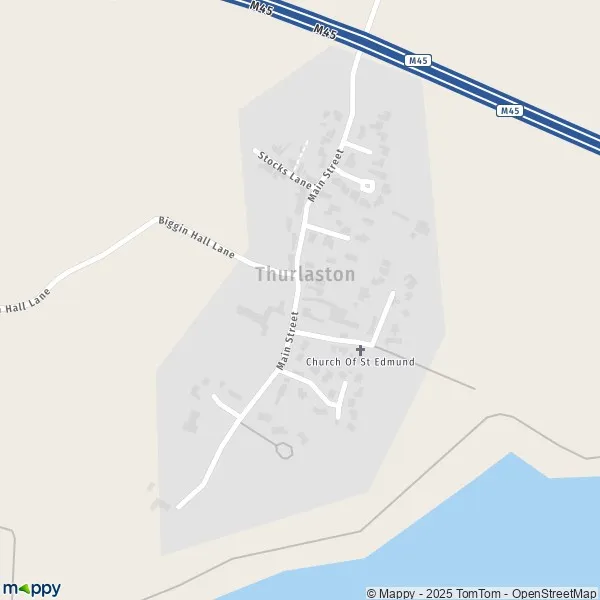 Map Thurlaston: map of Thurlaston (CV23 9) and practical information