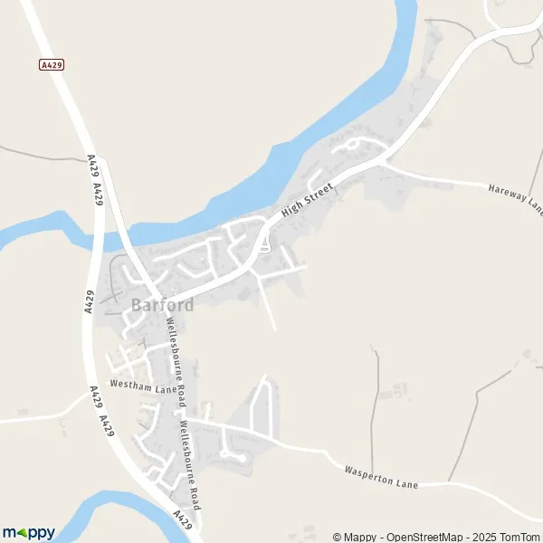 Map Barford: map of Barford (CV35 8) and practical information