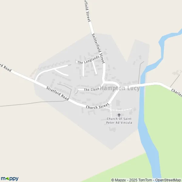 Map Hampton Lucy: map of Hampton Lucy (CV35 8) and practical information
