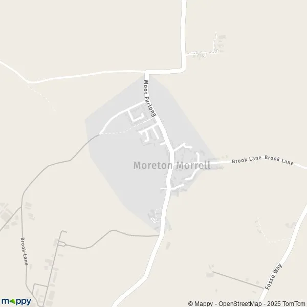 Map Moreton Morrell: map of Moreton Morrell (CV35 9) and practical ...