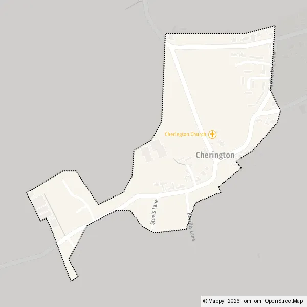 Map Cherington: map of Cherington (CV36 5) and practical information