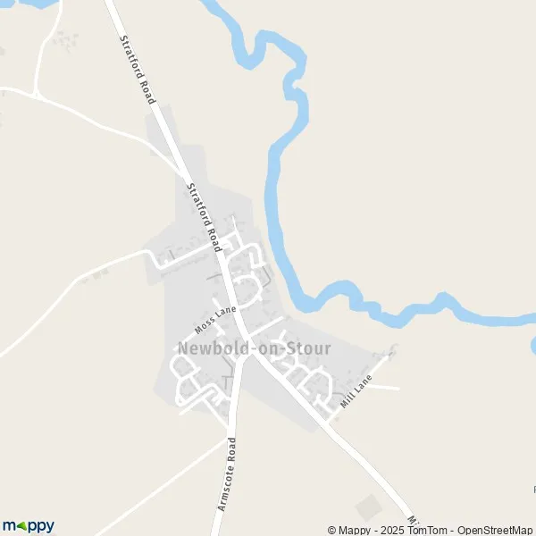 Map Newbold-on-Stour: map of Newbold-on-Stour (CV37 8) and practical ...