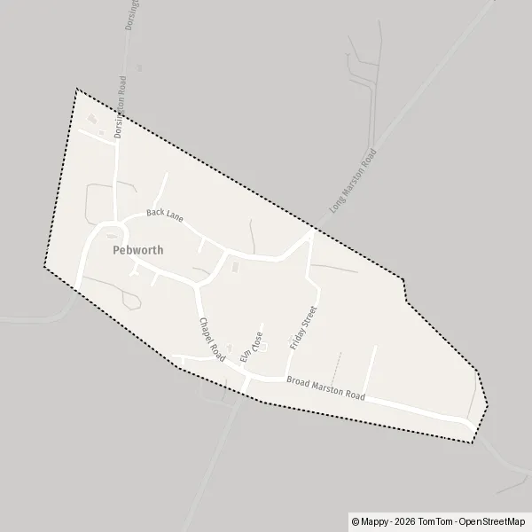 Map Pebworth: map of Pebworth (CV37 8) and practical information