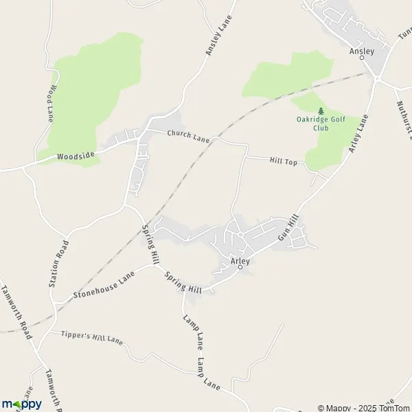Map Arley: map of Arley (CV7 8) and practical information