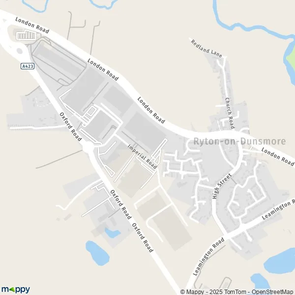 Map Ryton-on-Dunsmore: map of Ryton-on-Dunsmore (CV8 3) and practical information