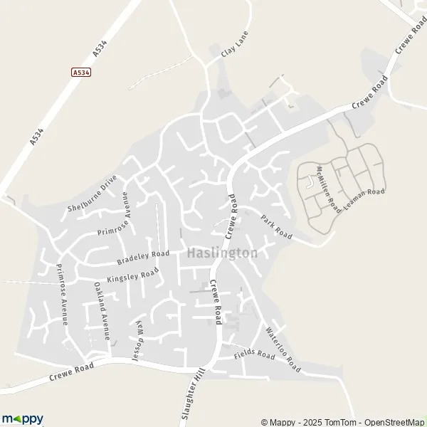 Map Haslington: map of Haslington (CW1 5) and practical information