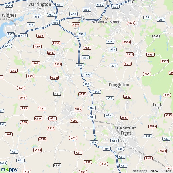 Map Cheshire East: map of Cheshire East (CW10 0) and practical information