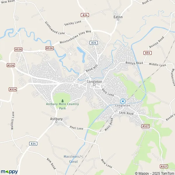 Map Congleton: map of Congleton (CW12 1) and practical information