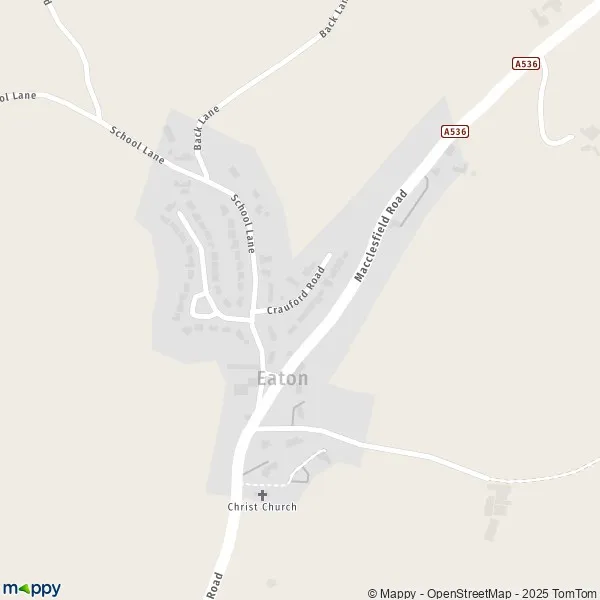 Map Eaton: map of Eaton (CW12 2) and practical information