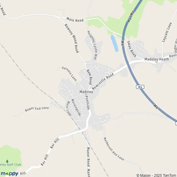 Map Madeley: map of Madeley (CW3 9) and practical information