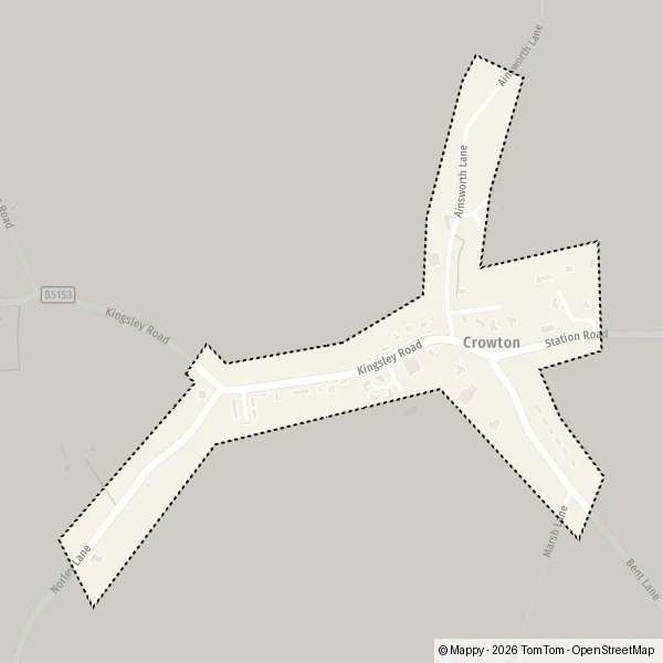 Map Crowton: map of Crowton (CW8 2) and practical information