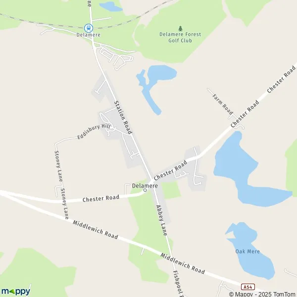 Map Delamere: map of Delamere (CW8 2) and practical information