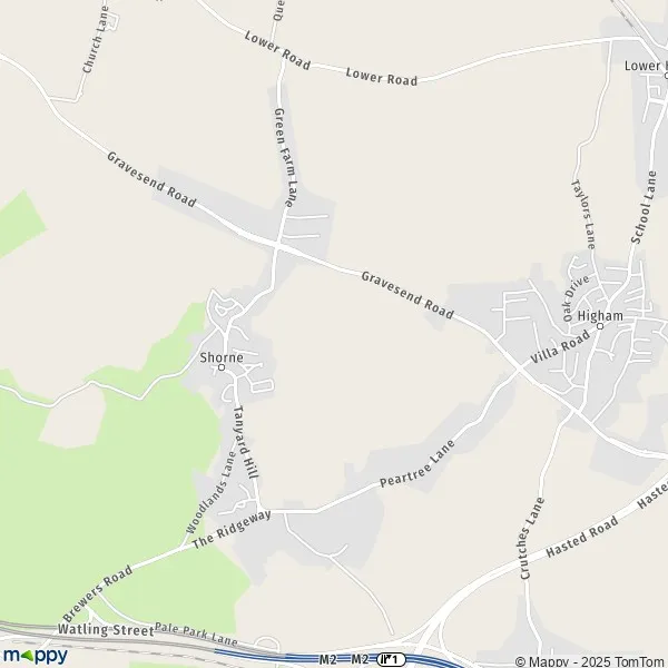 Map Shorne: map of Shorne (DA12 3) and practical information