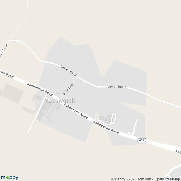 Map Mackworth: map of Mackworth (DE22 4) and practical information