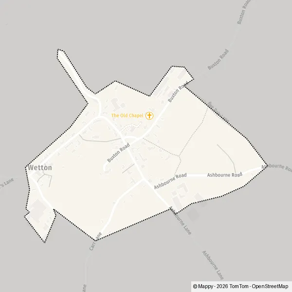 Map Wetton: map of Wetton (DE6 2) and practical information