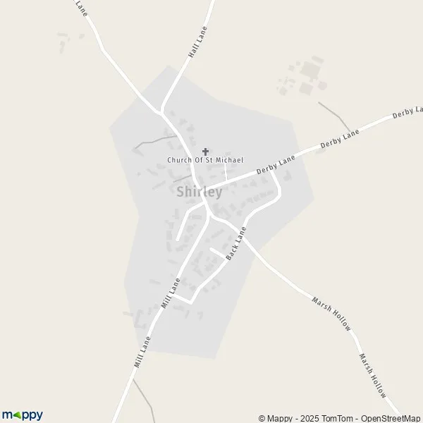 Map Shirley: map of Shirley (DE6 3) and practical information