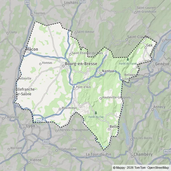 Map of Ain : map of Ain and practical information - Mappy