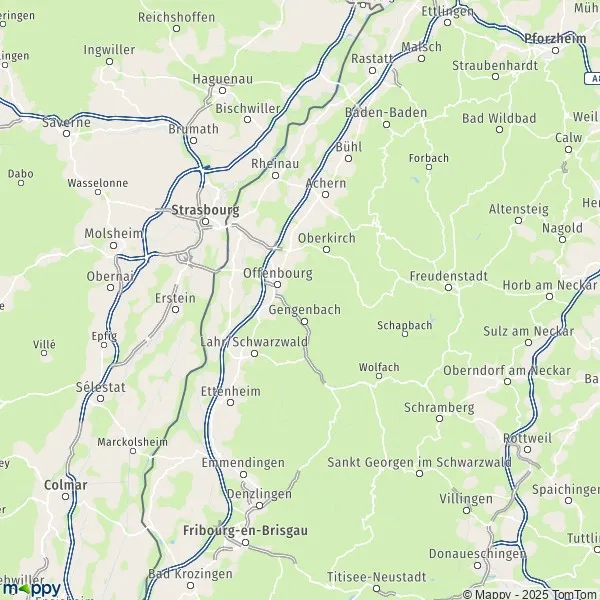 Map of Ortenaukreis : map of Ortenaukreis and practical information - Mappy