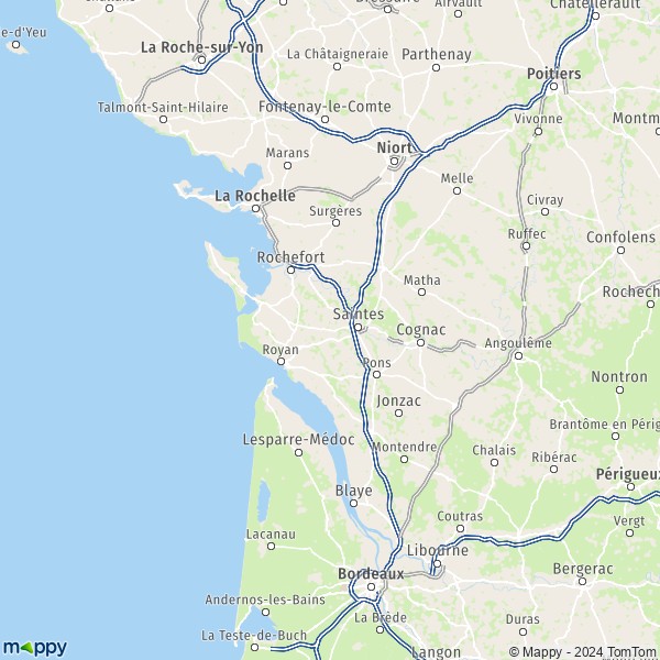 Map of Charente-Maritime : map of Charente-Maritime and practical ...