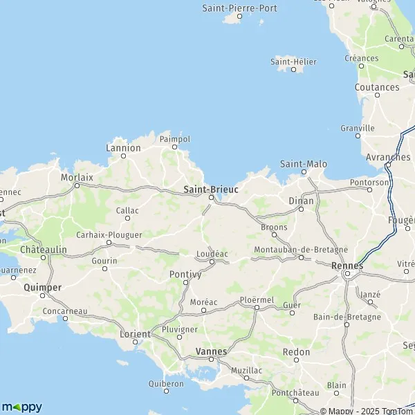 Map of Côtes-d'Armor : map of Côtes-d'Armor and practical information ...