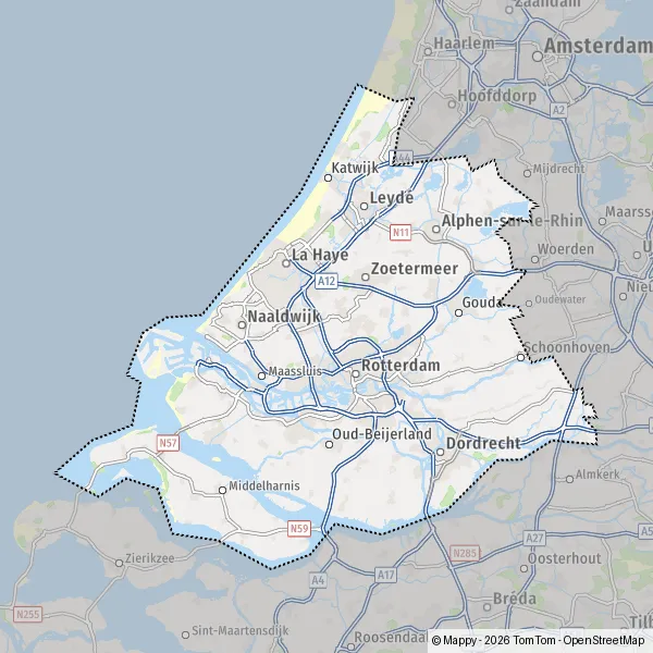 Map of South Holland : map of South Holland and practical information ...