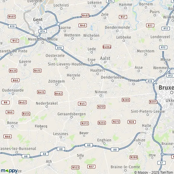 Map of Alost : map of Alost and practical information - Mappy