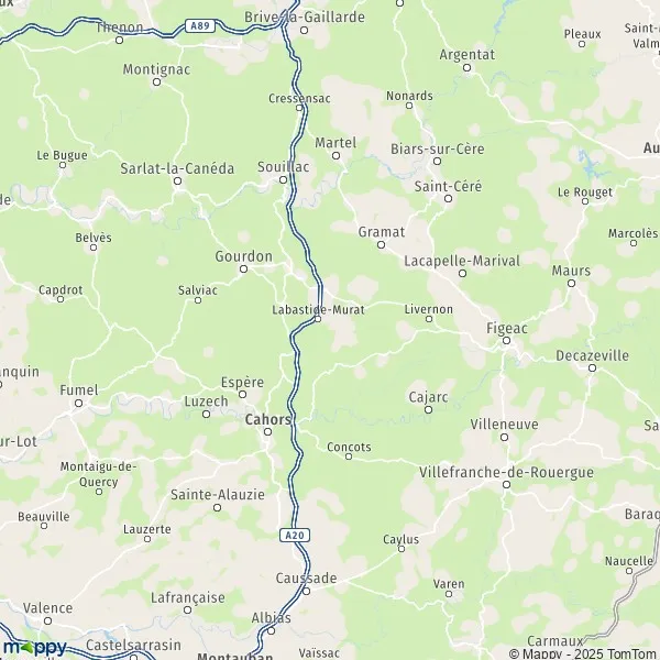 Map of Lot : map of Lot and practical information - Mappy