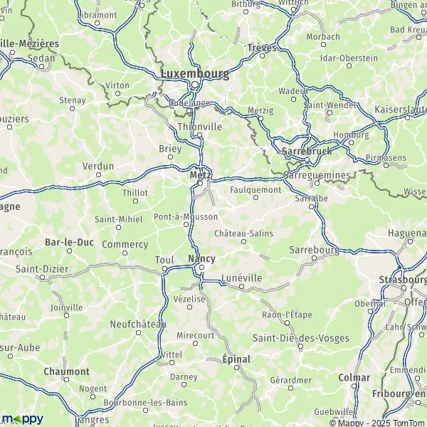 Map of Meurthe-et-Moselle : map of Meurthe-et-Moselle and practical ...