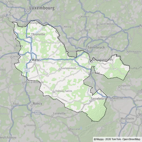 Map of Moselle : map of Moselle and practical information - Mappy