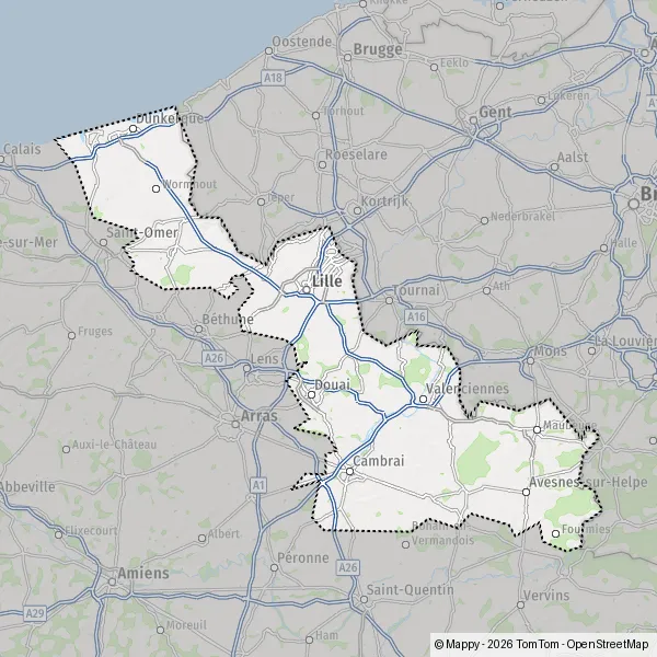 Map of Nord : map of Nord and practical information - Mappy
