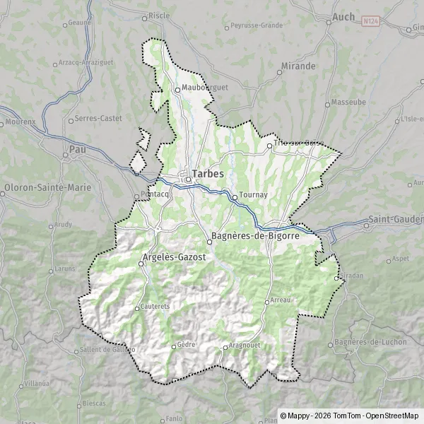 Map of Hautes-Pyrénées : map of Hautes-Pyrénées and practical ...