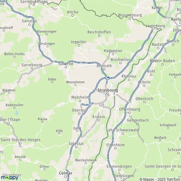 Map of Lower Rhine : map of Lower Rhine and practical information - Mappy