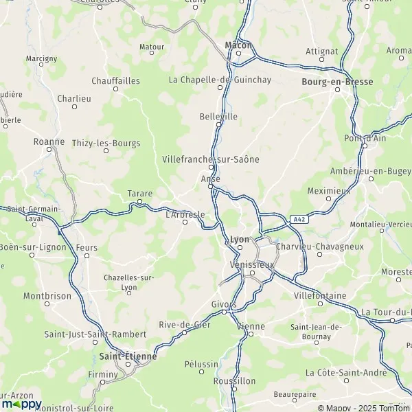 Map of Rhône : map of Rhône and practical information - Mappy