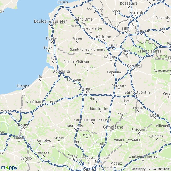 Map of Somme : map of Somme and practical information - Mappy